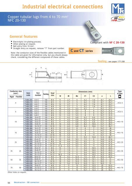 Industrial electrical connections - mecatraction
