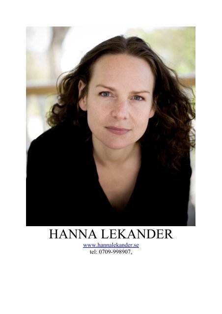 Hanna Lekander, CV