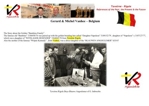 Gerard & Michel Vanhee – Belgium - Taveirne-Rigole