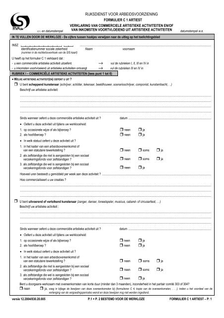 RVA - C1-Artiest - Kunstenloket