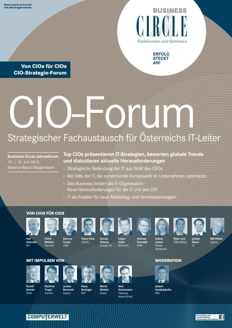 CIO-FOruM 2013 - Business Circle