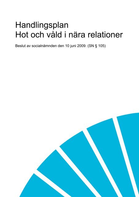 Handlingsplan Hot och våld i nära relationer