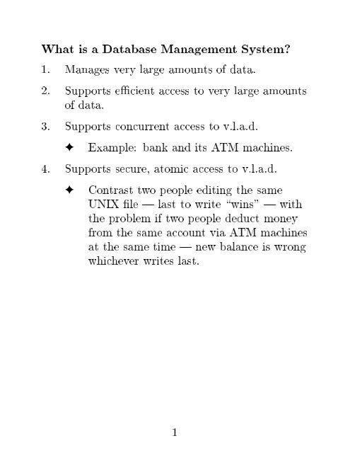 What is a Database Management System?