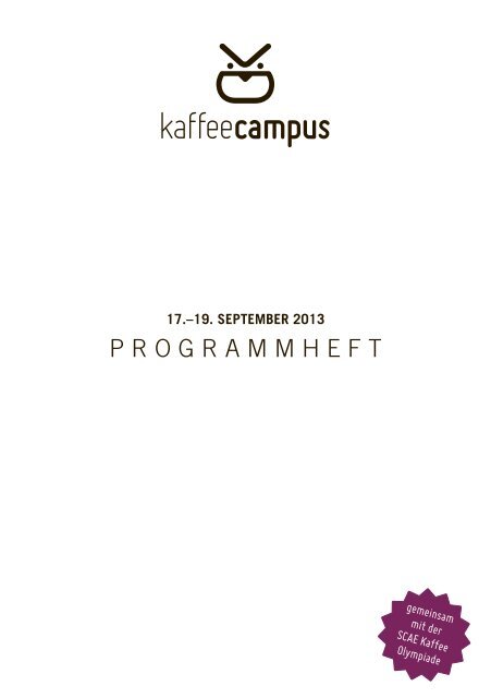 Programmheft Kaffeecampus 2013