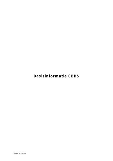 Basisinformatie CBBS
