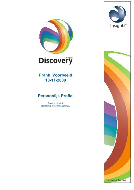 Voorbeeld profiel Insights Discovery