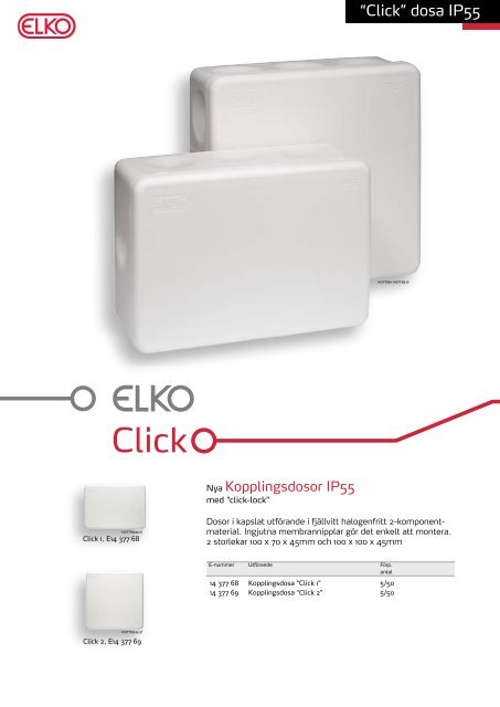 “Click” dosa IP55 - Elko