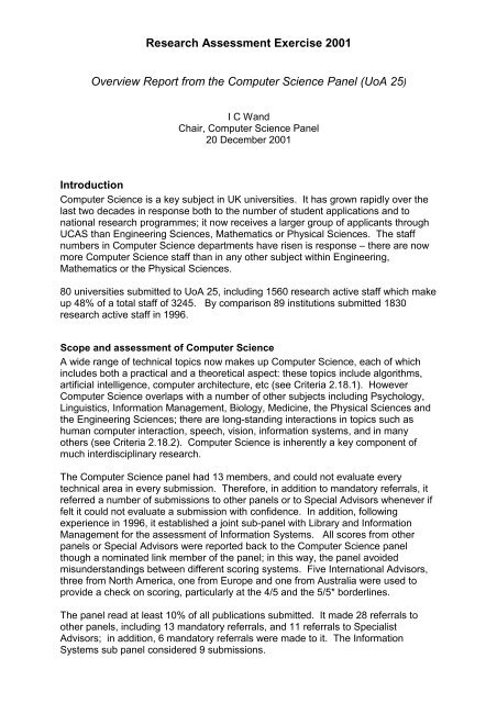 General departmental memo format