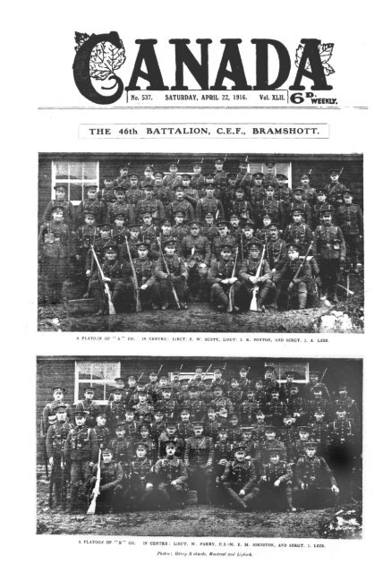 THE 46th BATTALION, C.E.F., BRAMSHOTT. WEEKIX - Archive CD ...