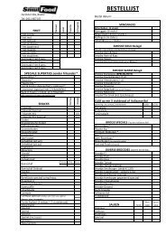 Bestellijst - voorbeeld