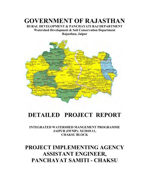 Directorate of Watershed and Soil Conservation, Rajasthan ...