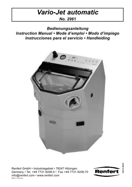 Vario-Jet automatic - Renfert GmbH