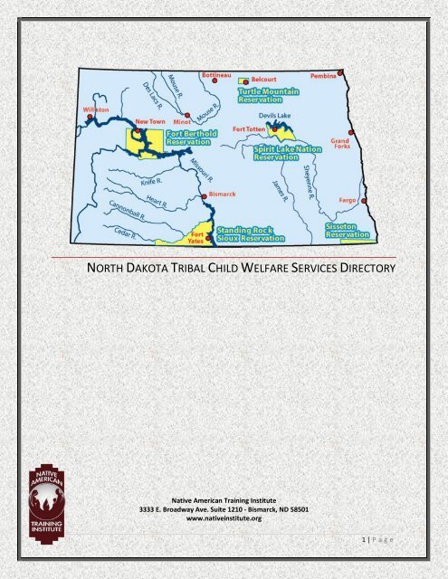 north dakota tribal child welfare services directory - Native American