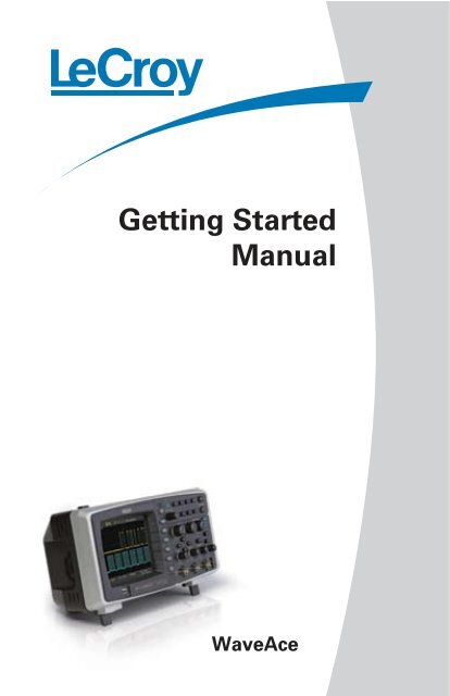 Lecroy WaveAce Manual - LeCroy WaveAce-102 Oscilloscope