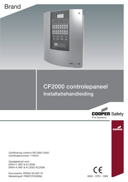 cf2000 installatiehandleiding v1 nl[1].pdf - Cooper Safety