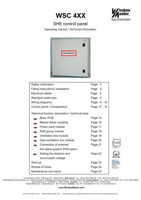 Installation instruction - WindowMaster