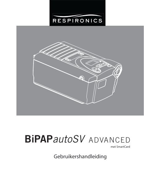 Gebruikershandleiding - BiPAP autoSV Advanced, Philips ...