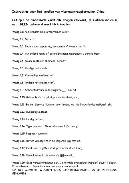 hulp bij invullen - RM Express