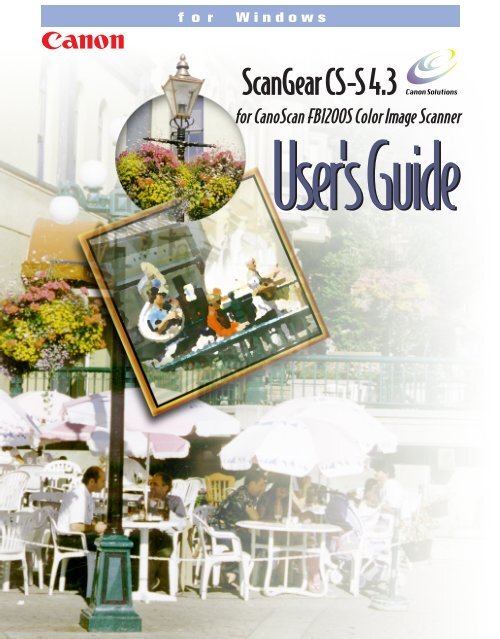 Scangear CS-S 4.3 User's Guide