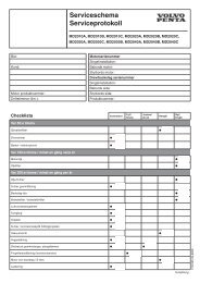 Serviceschema Serviceprotokoll - Volvo Penta Service