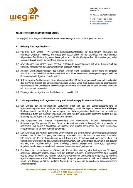 Julia Weger - Wegweiser