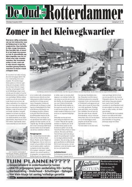 Jaargang 2, nr 16, week 32 - De Oud Rotterdammer