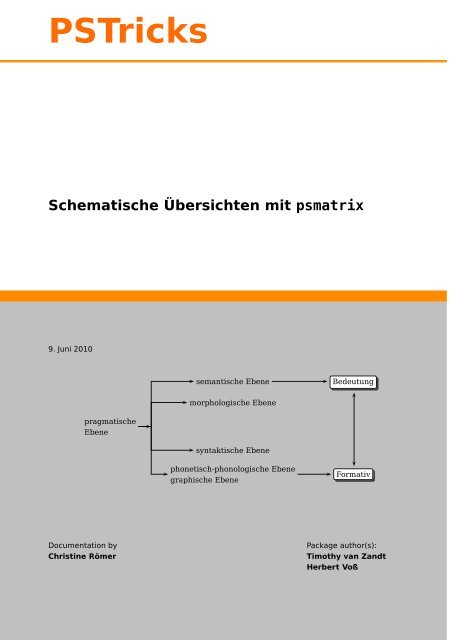PSTricks Schematische Übersichten mit psmatrix