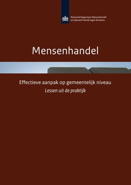 Mensenhandel. Effectieve aanpak op gemeentelijk niveau. Lessen ...