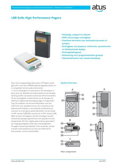 LBB 6x9x High Performance Pagers - Atus