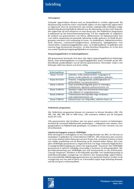 Algemene uitgebreide technische informatie