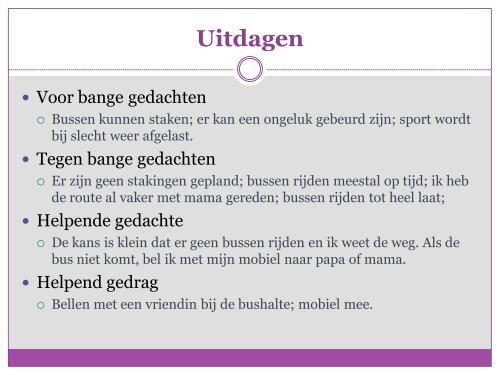 Voorbeeld Gebeurtenis: a
