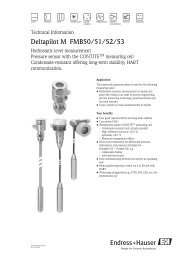 Deltabar M, PMD55 (Technical Information)