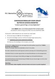 Aanvraagformulier voor vakantie en verlof In te vullen door ... - t Anker