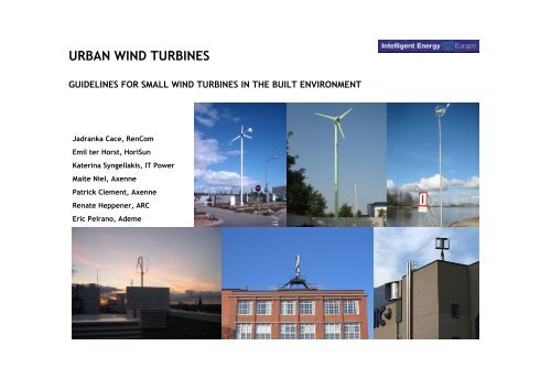 URBAN WIND TURBINES