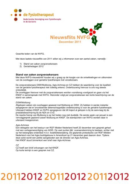 nieuwsbrief - NVFG