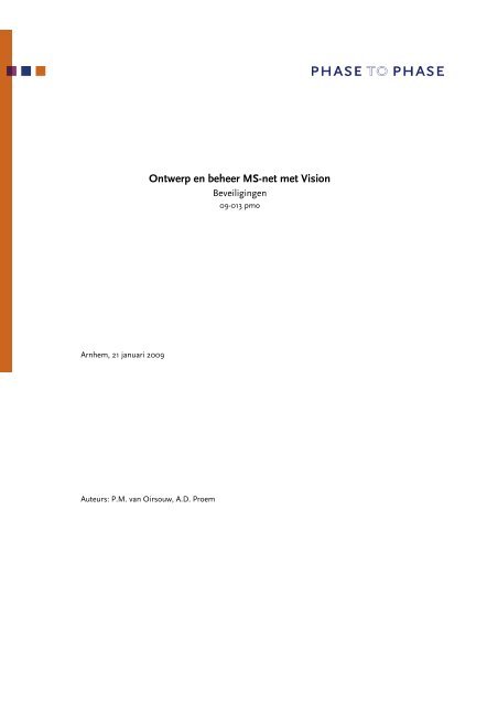 Ontwerp en beheer MS-net met Vision - Phase to Phase