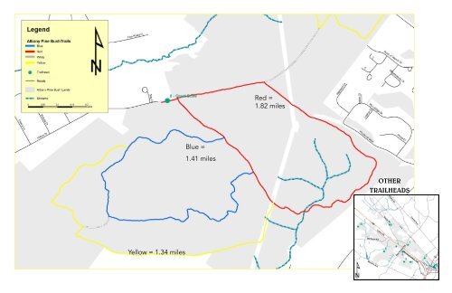 Yellow = 1.34 miles Blue