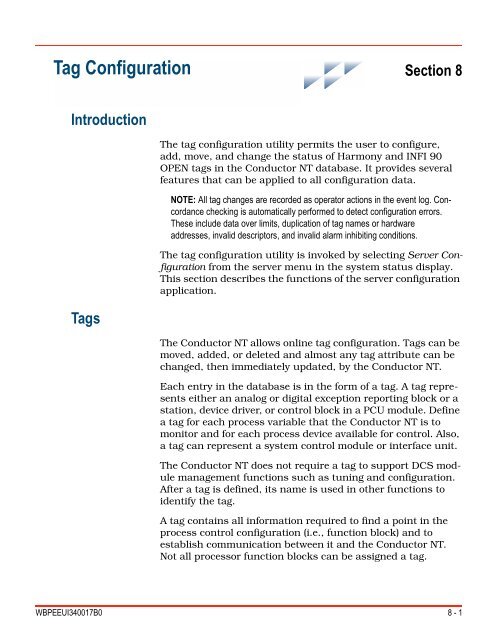 Conductor NT, INFI 90 OPEN (Tag Configuration) - ABB SolutionsBank