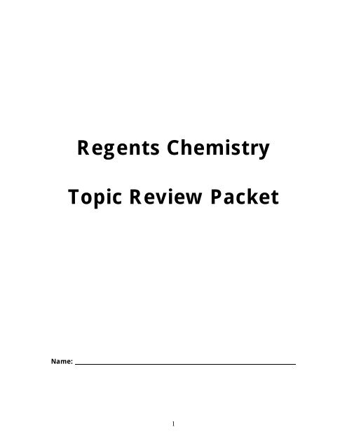 Regents Chemistry Topic Review Packet Myschoolpages regents-chemistry-topic-review-packet-myschoolpages