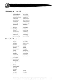 Woordpakketten Taal Actief groep 8 woordpakket 1 doch ... - De Bron