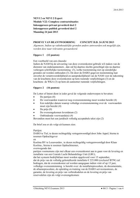 NEVI 2 en NEVI 2 Expert Module V22: Complexe ... - NEVI Examens