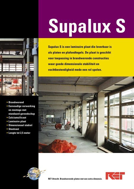 Supalux S is een laminaire plaat die leverbaar is als ... - Megamat