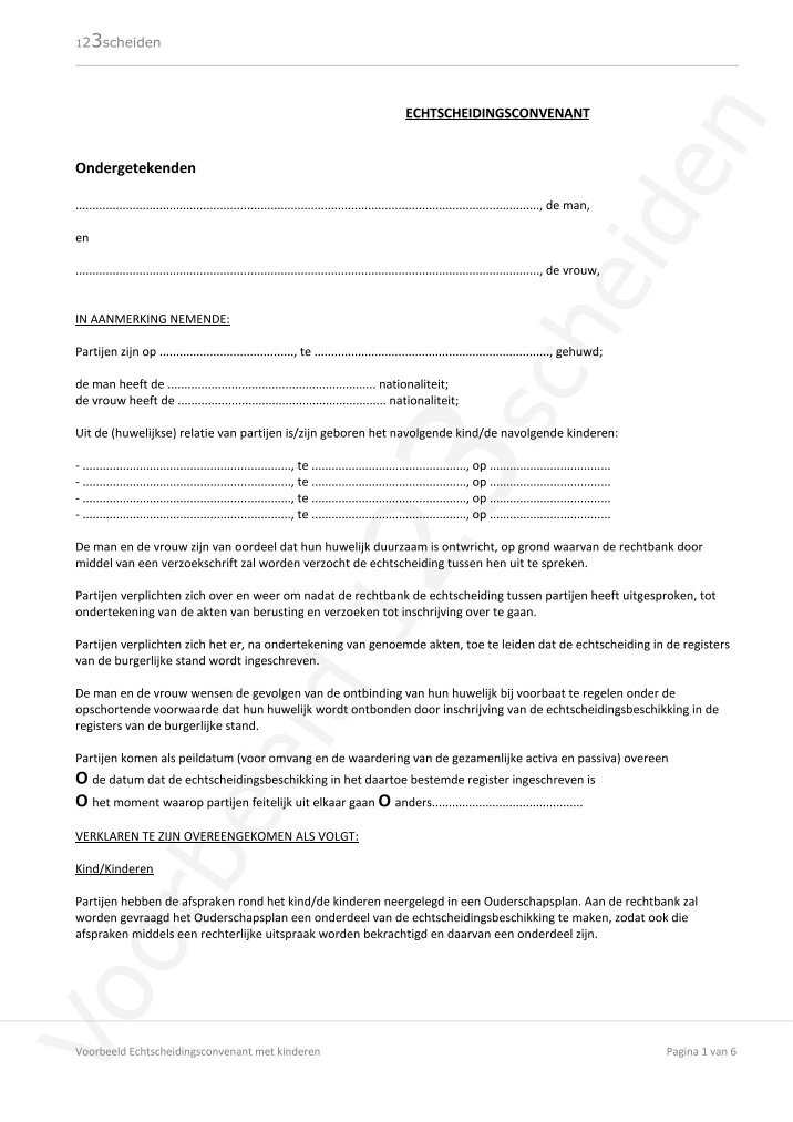 Echtscheidingsconvenant Magazines