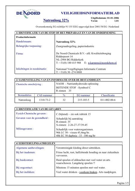 MSDS Natronloog 32% NL.pdf - BiogaS