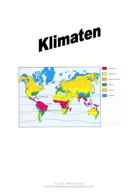 Klimaten - Lesmateriaal voor Hoogbegaafden