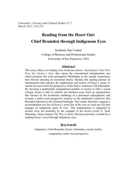 Reading from the Heart Out: Chief Bromden through ... - Concentric