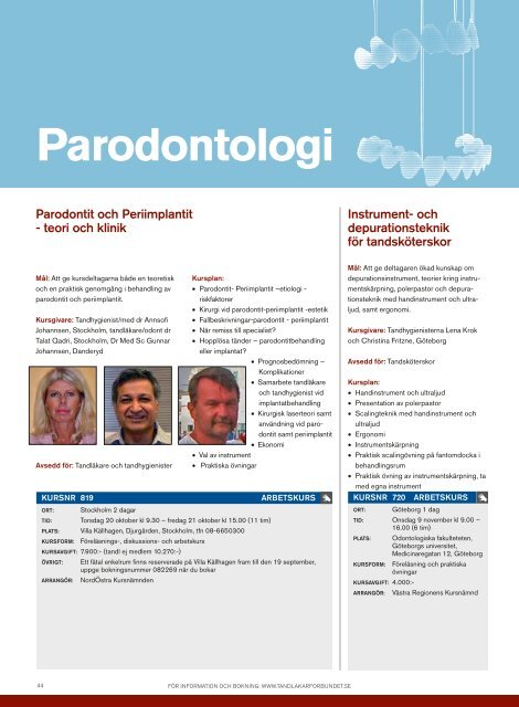 Parodontologi - tandlakarsallskapet.se