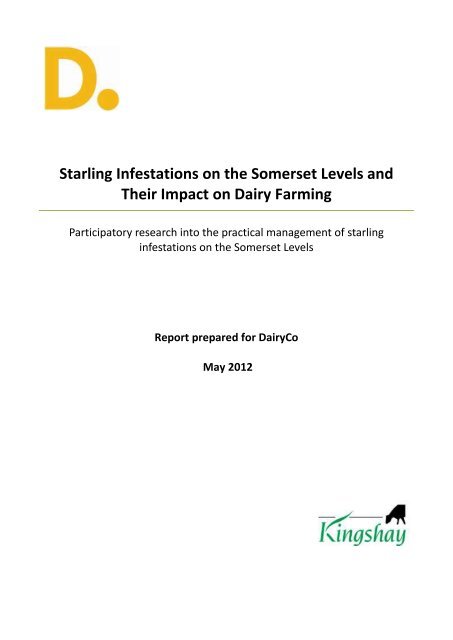Starling Infestations on the Somerset Levels and Their ... - DairyCo