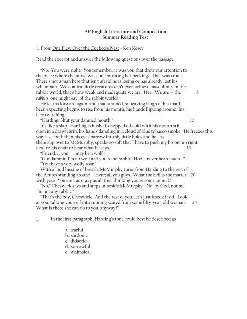 AP English Literature and Composition