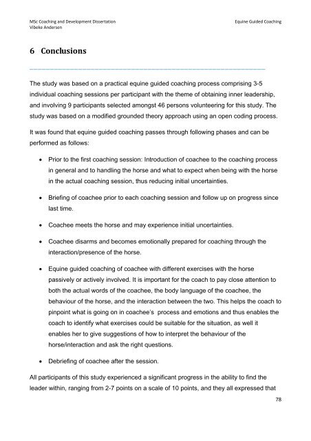 MSc Coaching and Developm